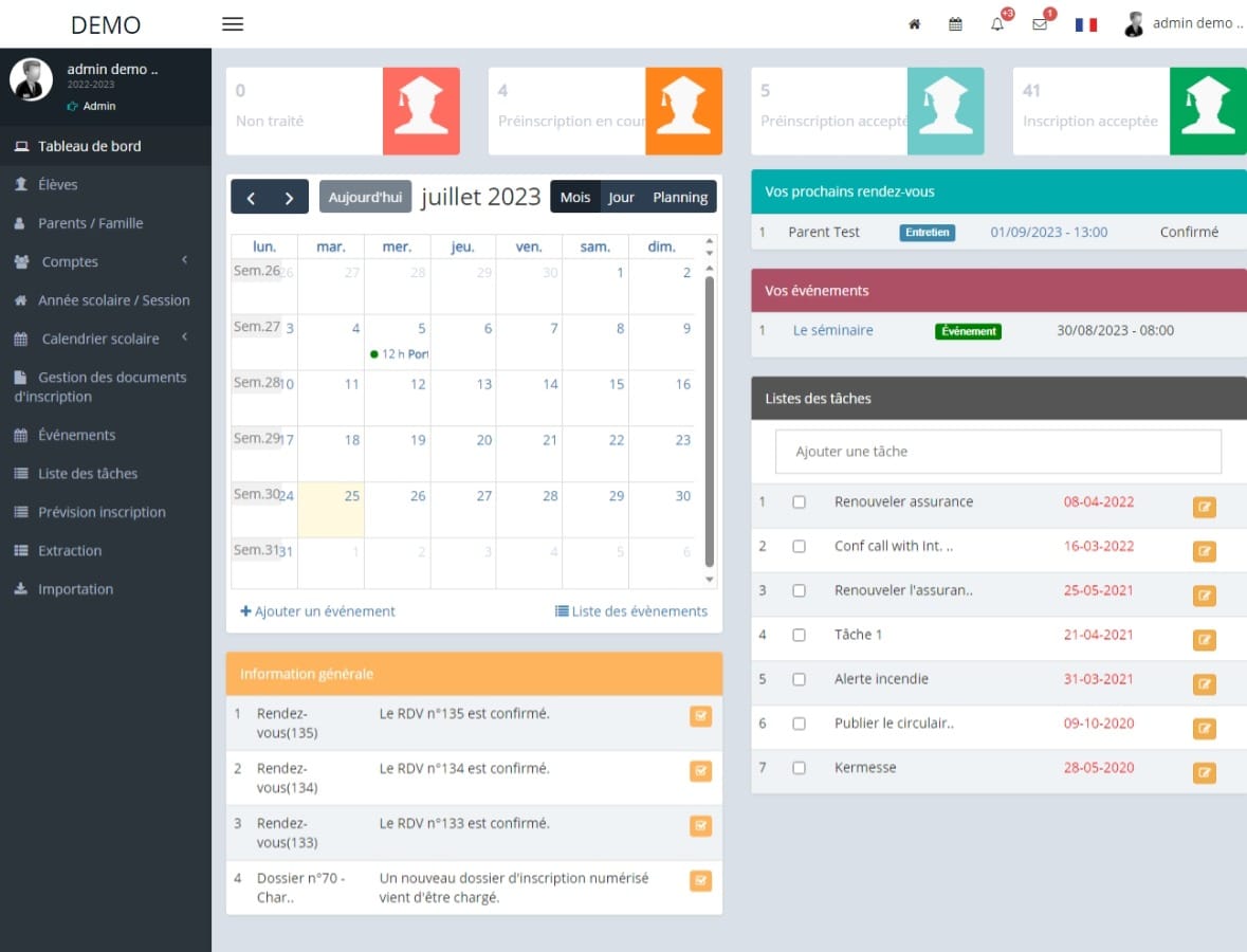 Music and dance school management software